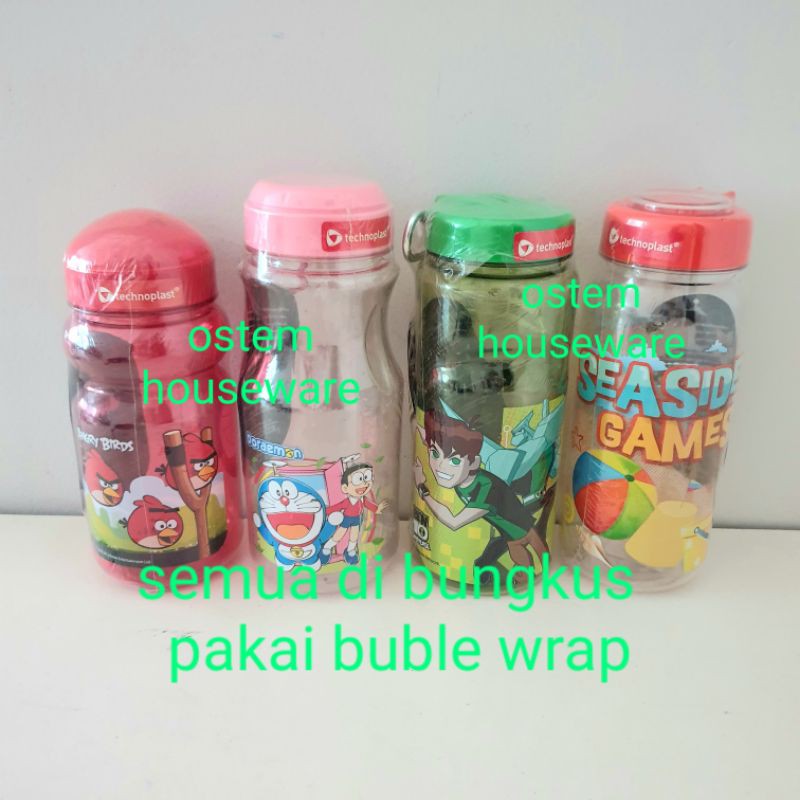Jual OBRAL TECHNOPLAST BOTOL TUMBLER MINUM AB,DORAEMON,BENTEN HEATBLAST ...