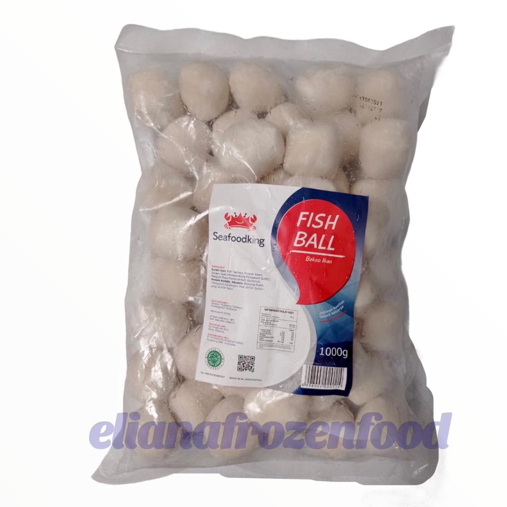 Jual SEAFOODKING WHITE FISH BALL 1 KG / Seafoodking Bakso Ikan 1000 GR ...