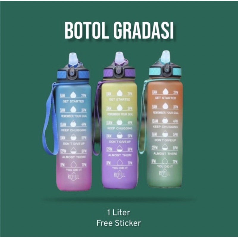 Jual Botol Gradasi 1 liter | Shopee Indonesia