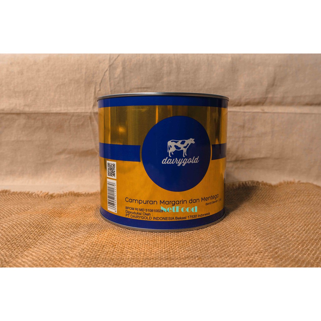 Jual Butter Blend Dairygold 2kg kaleng Unsalted margarine Mentega ...