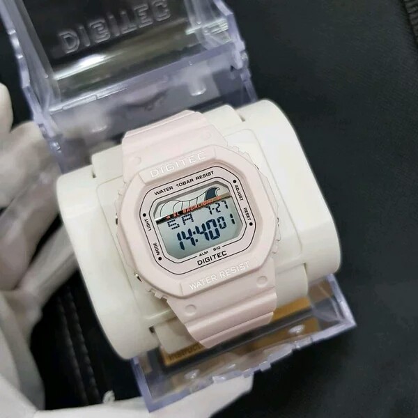 Jual JAM TANGAN DIGITAL WANITA DIGITEC DG 3088T SOFT PEACH ORIGINAL ...