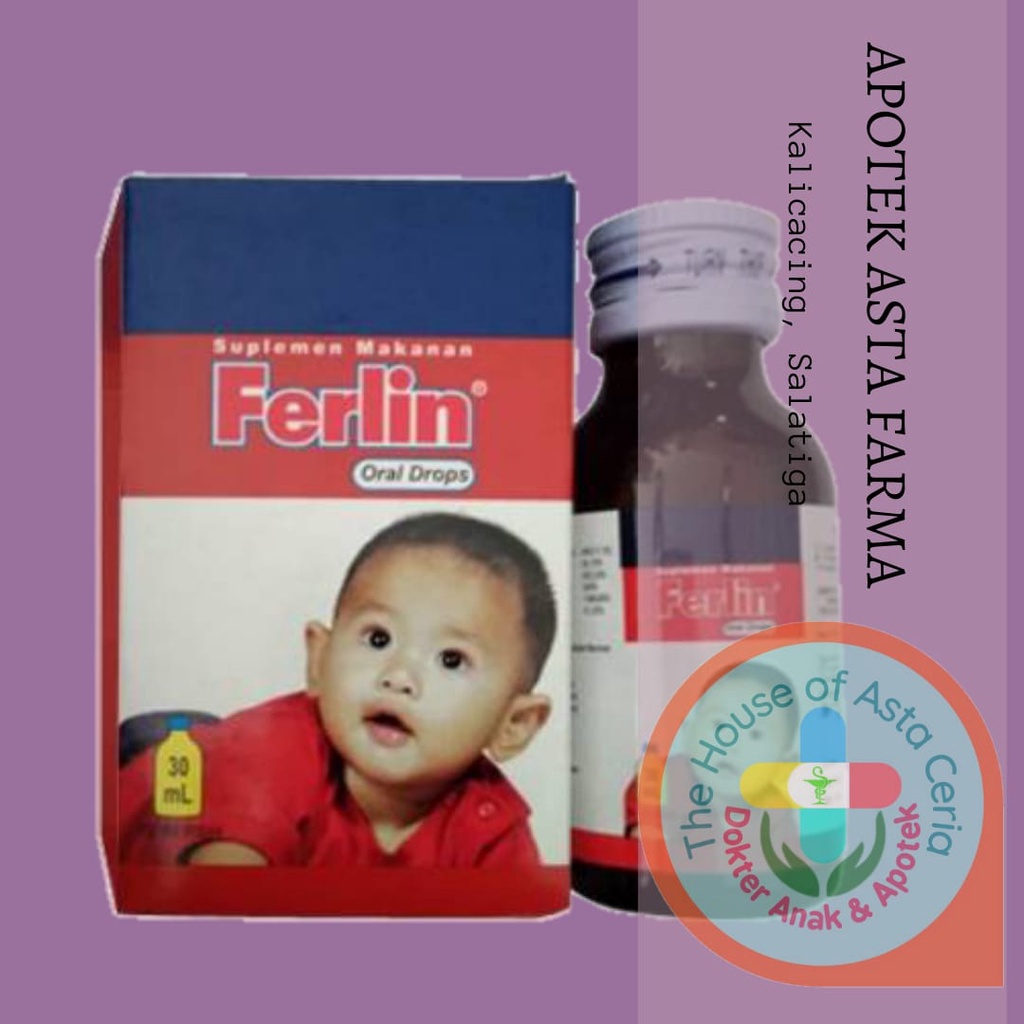 Jual Ferlin Drop 30ml Multivitamin Dan Zat Besi Rasa Strawberry ...