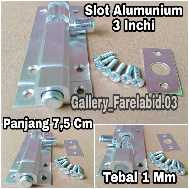 Jual Grendel Alumunium Tebal 2 Inchi Slot Pintu Rumah Kupu Tarung 3 ...