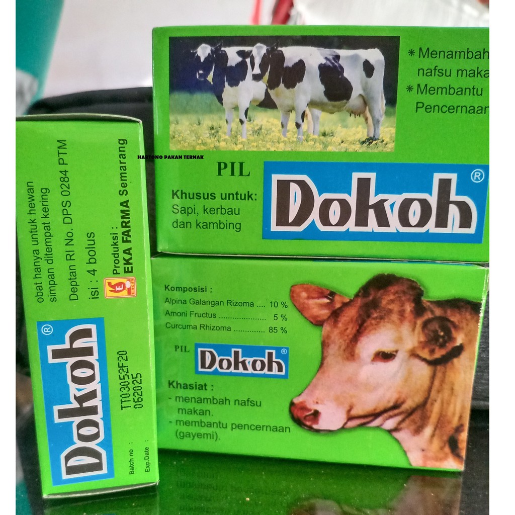 Jual Pil Dokoh Jamu Menambah Nafsu Makan Sapi Kambing Domba Eka Farma ...