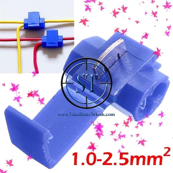 Jual Quick Wire Connector 2 to 1 Terminal Block Kabel 2-1 Scotch ...