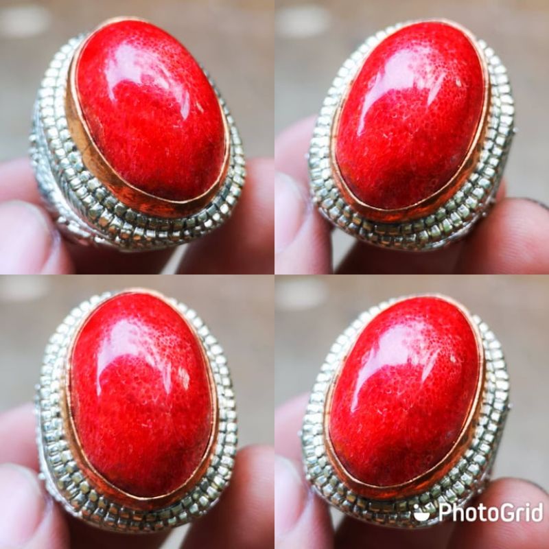 Jual Batu akik natural Red Coral Marjan asli | Shopee Indonesia