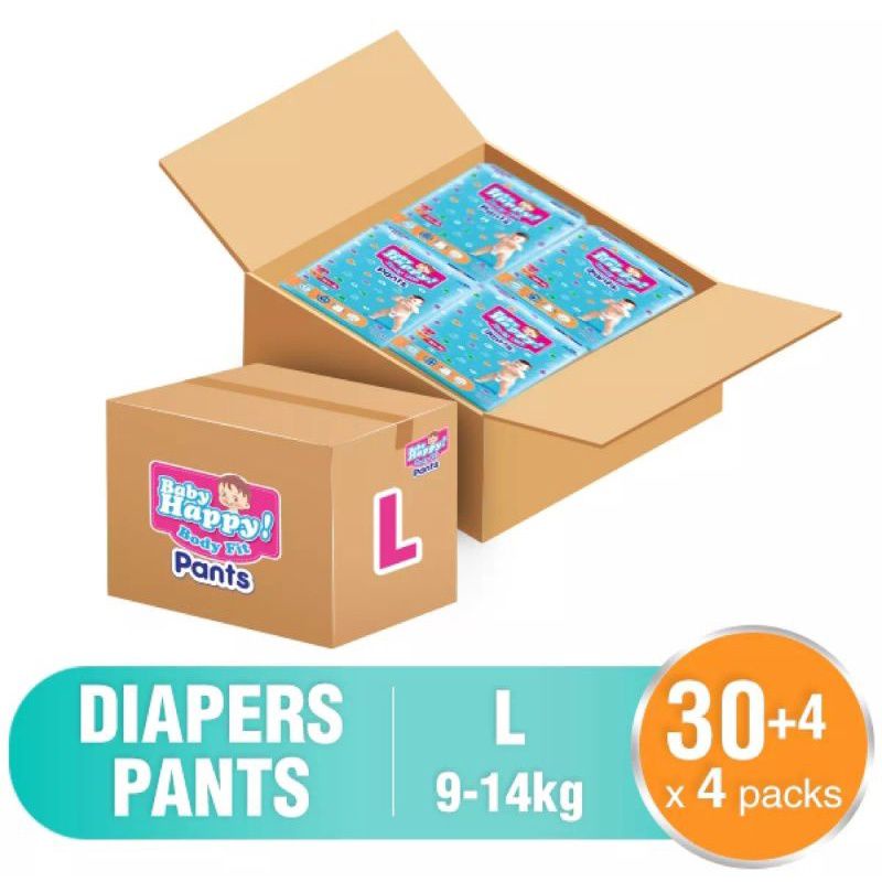 Jual BABY HAPPY L ( PER-KARTON) | Shopee Indonesia