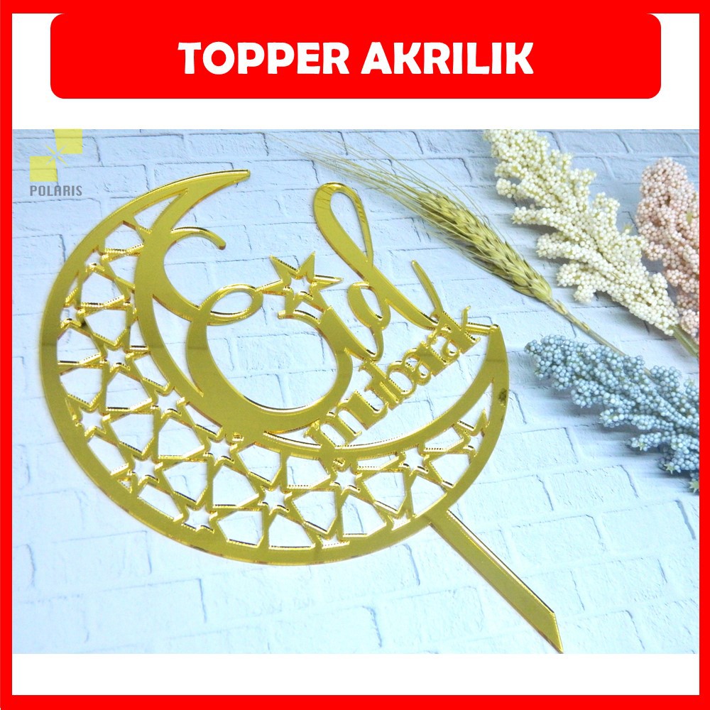 Jual CAKE TOPPER/TOPPER KUE RAMADHAN TOPPER CAKE LEBARAN TOPPER EID ...
