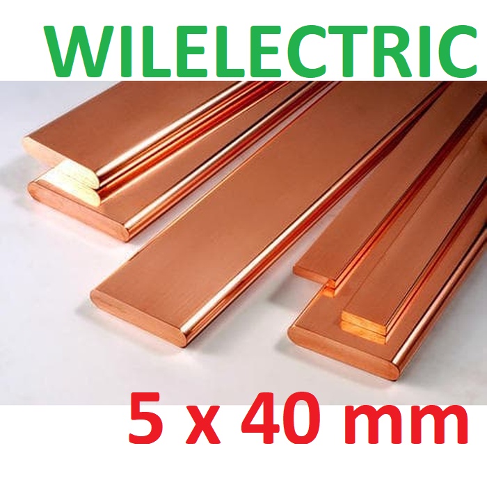 Jual Busbar / plat / rail copper import 5 x 40 5x40 mm asli tembaga 4 m ...