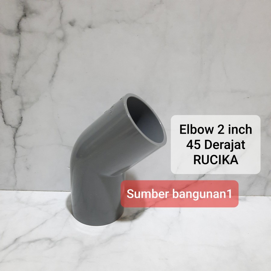 Jual Keni elbow 2" Rucika 45 derajat knee knie L 2 inch inci sambungan ...