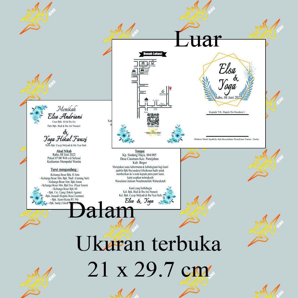 Jual Undangan pernikahan / Undangan Murah / undangan minimalis ...
