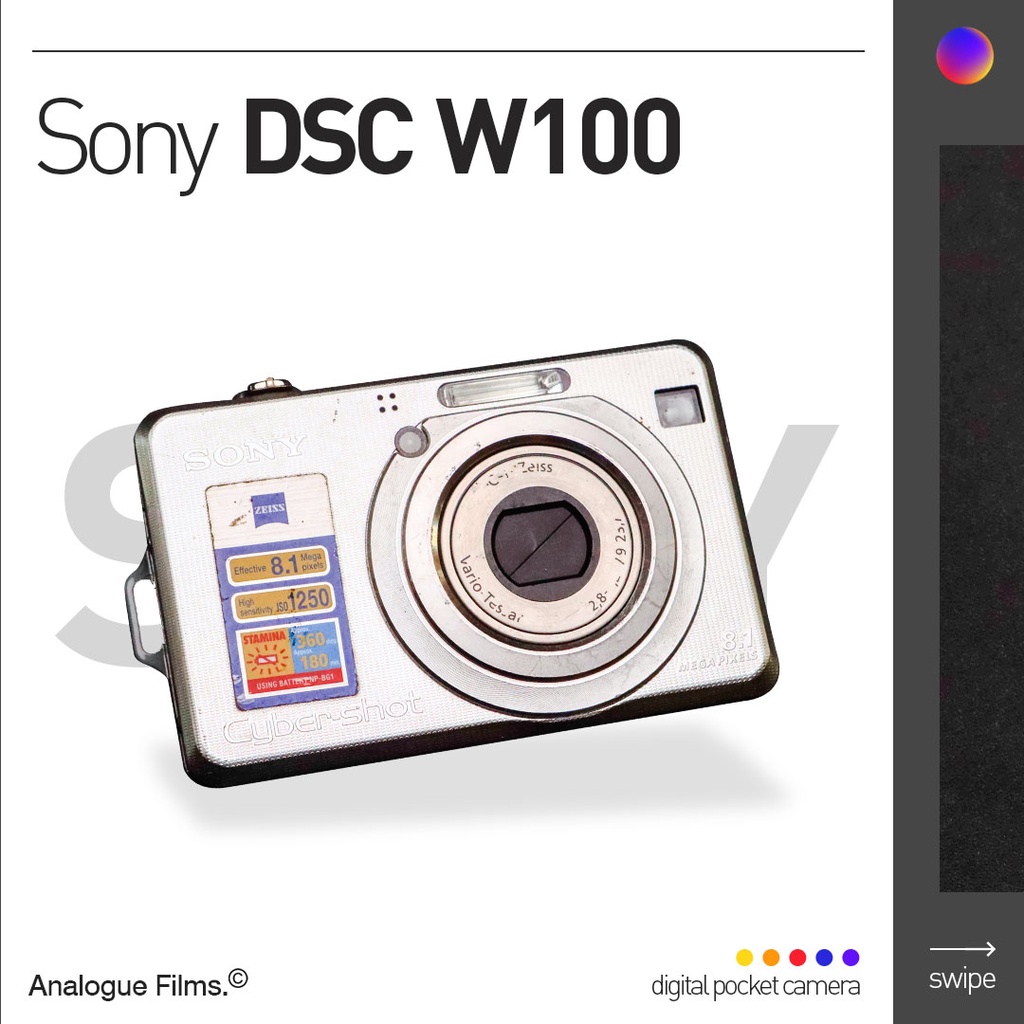 Jual Kamera Digicam Sony DSC-W100 Silver Mulus Normal !! | Shopee Indonesia