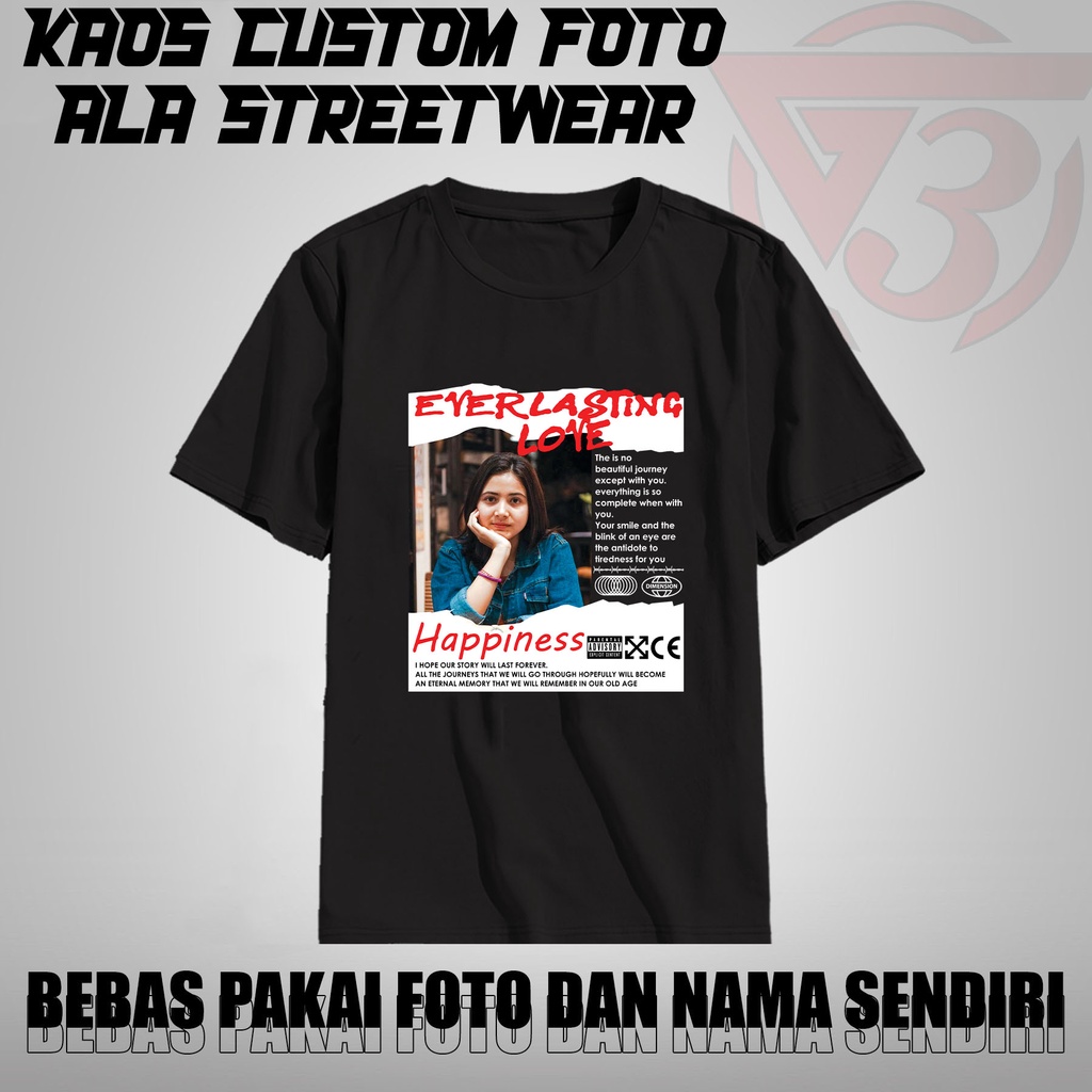 Jual SEHARI LANGSUNG JADI!! KAOS CUSTOM AESTHETIC SATUAN BISA REQUEST PAKAI NAMA DAN FOTO ...