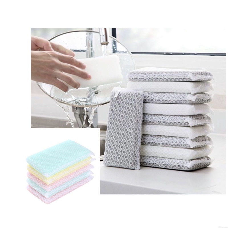 Jual Spons Busa tebal lembut dengan jaring warna Abu abu peralatan ...