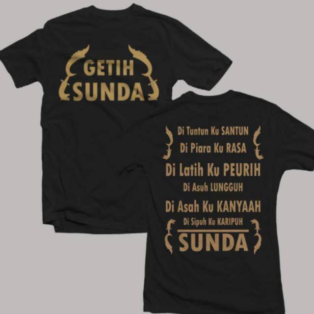 Jual KAOS DISTRO SUNDA KEREN GETIH SUNDA BERKUALITAS | Shopee Indonesia
