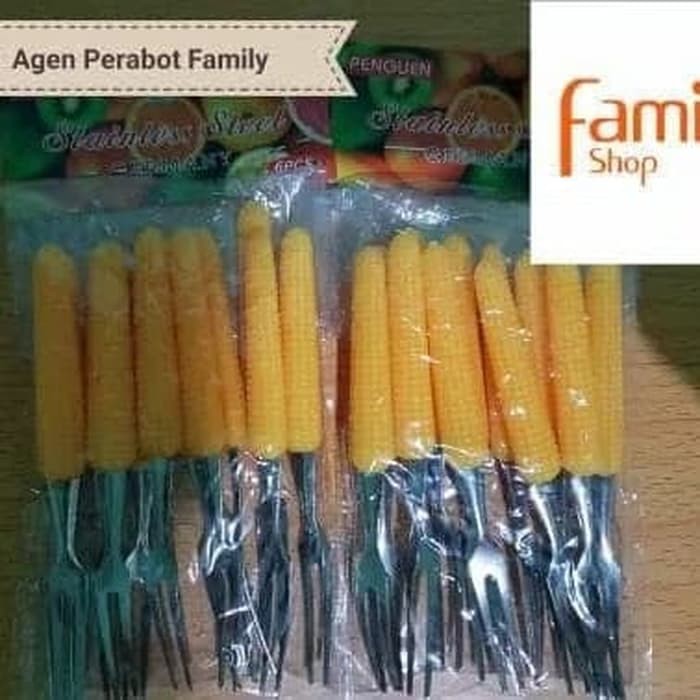 Jual GARPU Kecil Kue Cake Buah Bolu Stainless Gagang Jagung Plastik ...
