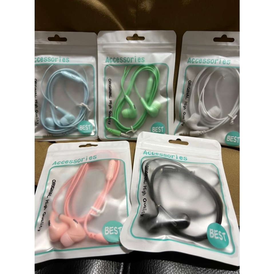 Jual HEADSET HANDSFREE Hf earphone U28 MACARON MATE COLOR HIFI EXTRA ...