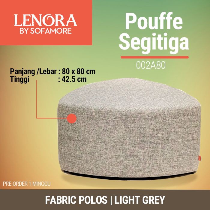 Jual Lenora Pouffe Segi Tiga Full 002A 80 (PRE ORDER) | Shopee Indonesia