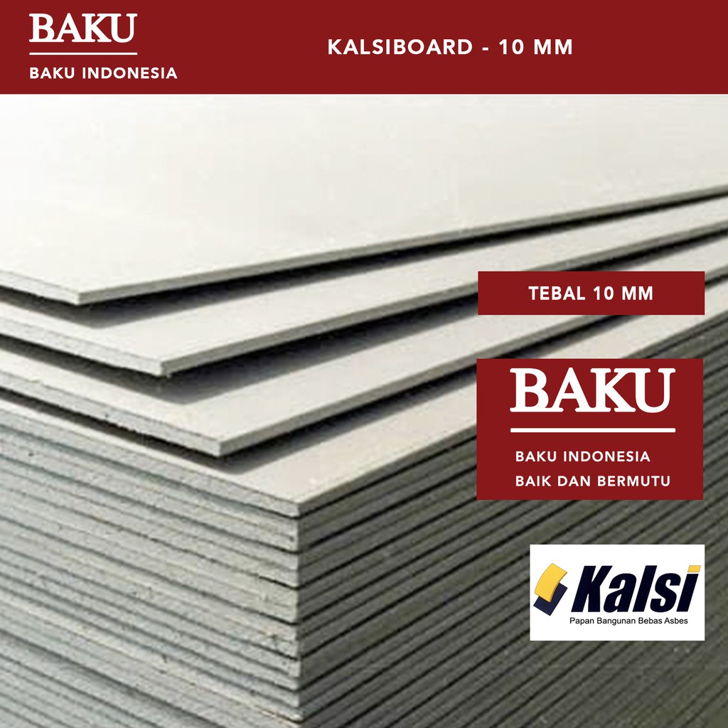 Jual Kalsiboard 10mm / Papan Kalsiboard ling 10mm / Kalsiboard Plafon ...