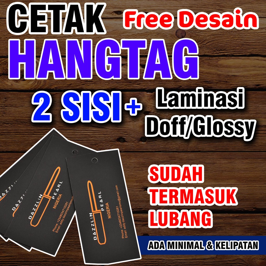 Jual HANGTAG HANG TAG LABEL, MERK CETAK 2 SISI + LAMINASI | Shopee ...