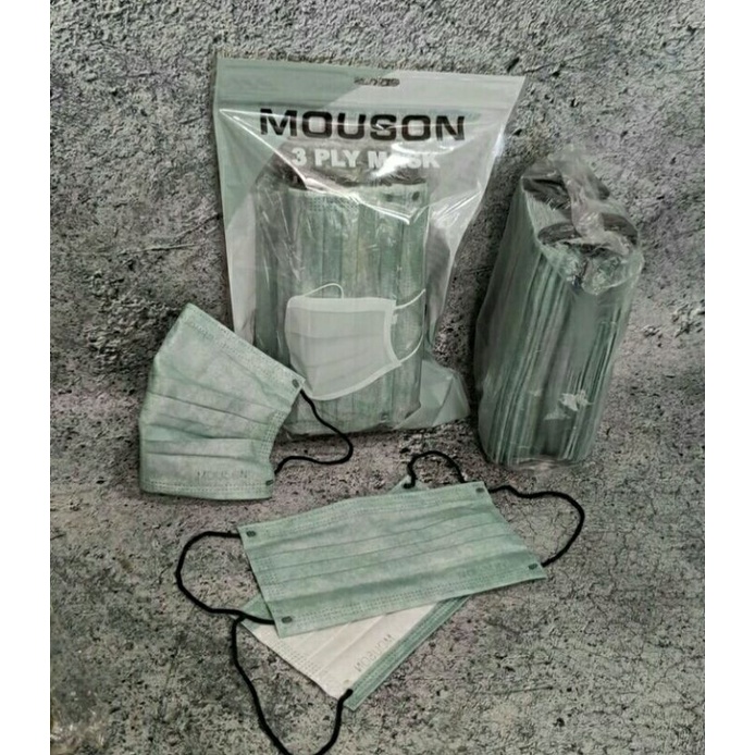 Jual Earloop Mousan 3ply 1pck isi 50pcs (Warna sesuai gambar) | Shopee ...