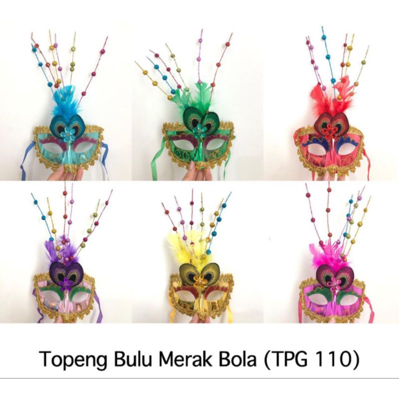 Jual Toppeng bulu merak / topeng topper / topeng pesta / masquerade ...
