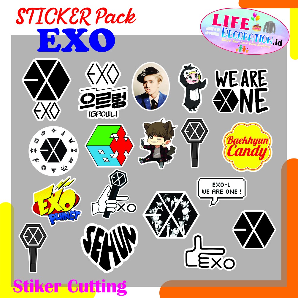 Jual STIKER EXO / STICKER PACK | Shopee Indonesia