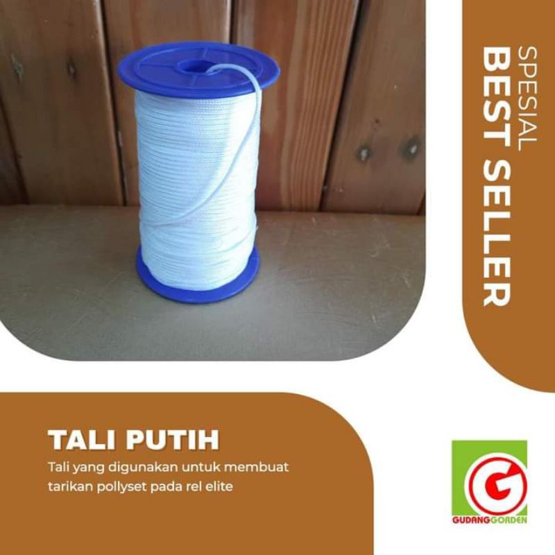 Jual Tali Benang Putih Tarikan Pullyset 1Roll | Shopee Indonesia