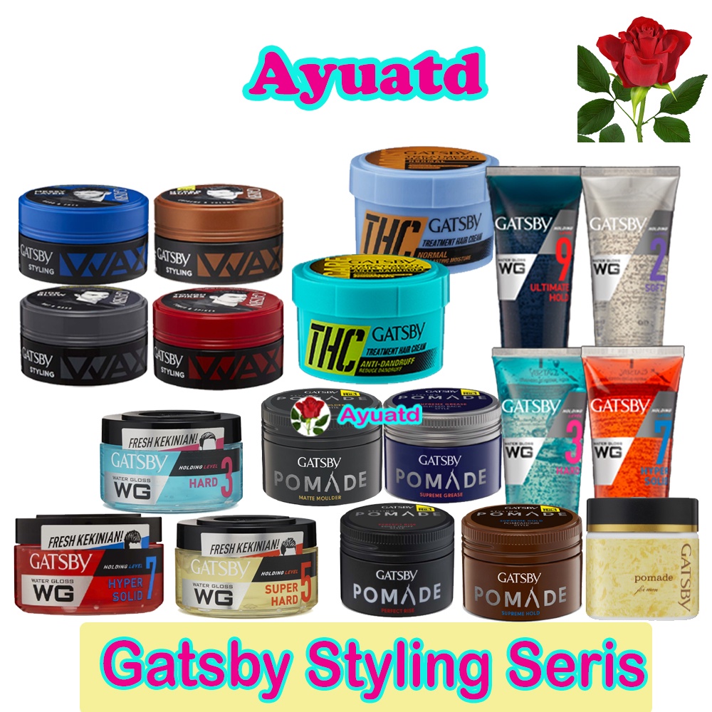 Jual GATSBY Styling Wax - Styling Pomade -Pomade For Men - Treatment ...