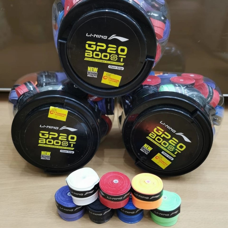 Jual GRIP BADMINTON NEW DESIGN BULAT LINING GP 20 BOOST MOTIF GARIS ...
