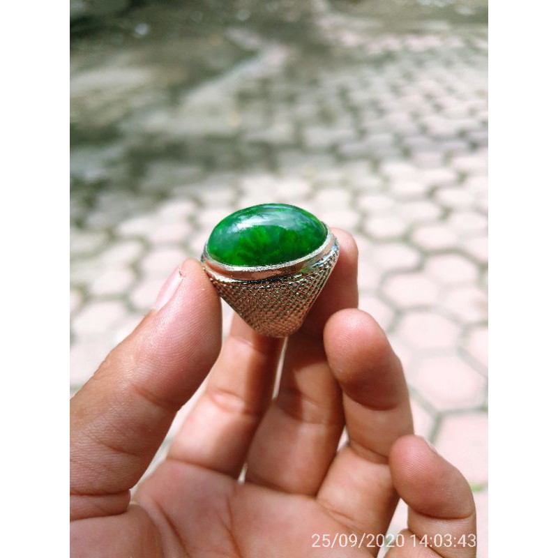 Jual BATU CINCIN GIOK NEPHRITE JADE BUNGA SUPER HQ KODE88 | Shopee ...