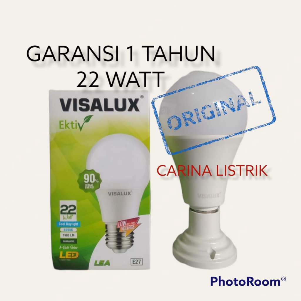 Jual VISALUX EKTIV LEA LAMPU BOHLAM LED BULB 22W 22 WATT SNI GARANSI 1 ...