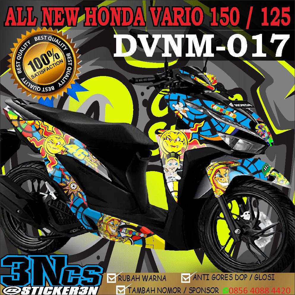 Jual Decal Fullbodi Honda All New Vario 125-150 fullbodi tema VR46 ...