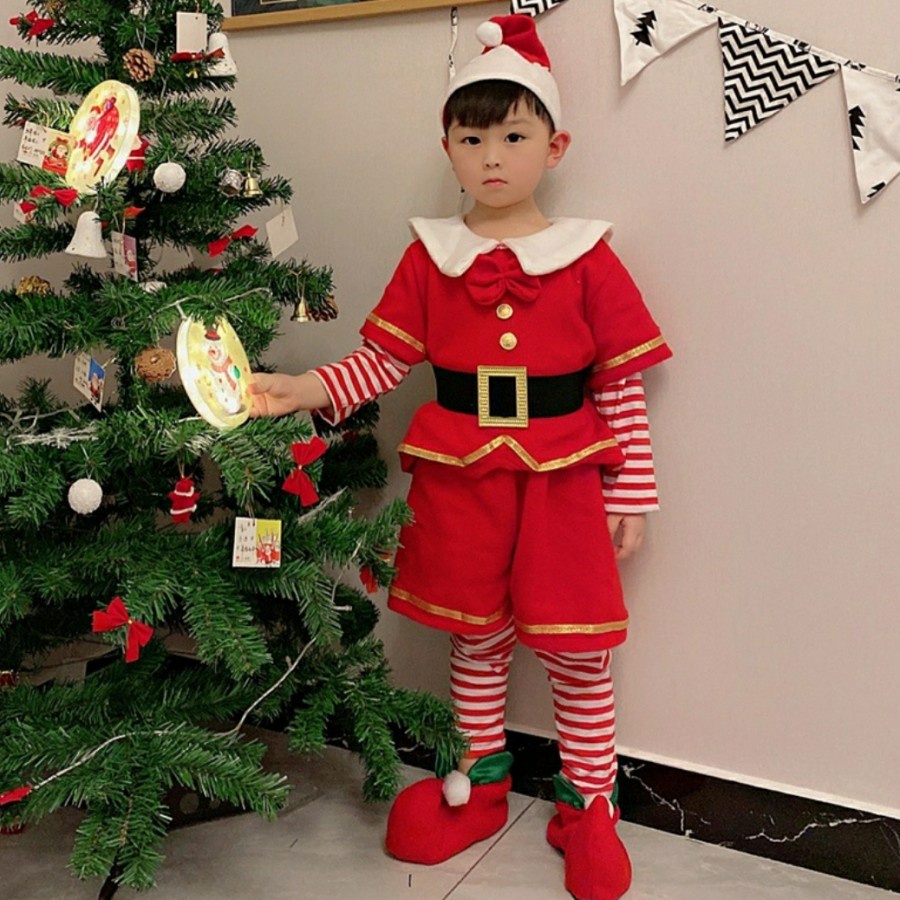 Jual Santa costume kids christmas costume kostum natal anak santa claus ...