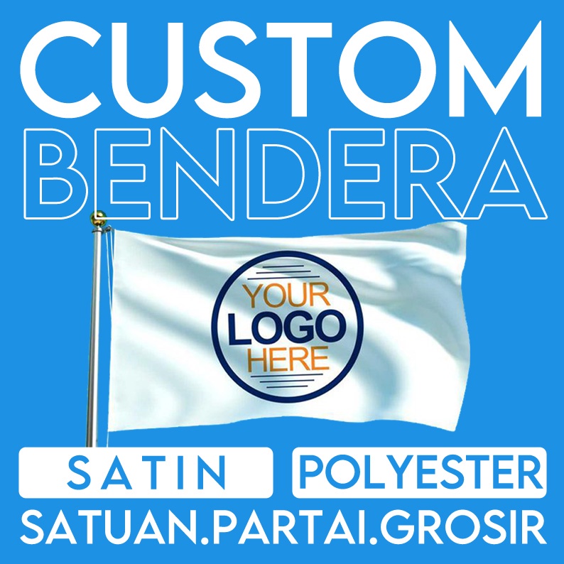 Jual Sablon Bendera Custom Bahan Kain Textile Asli Satin dan Polyester ...