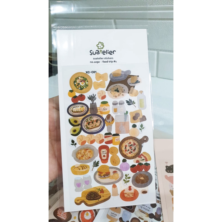 Jual METH 1 LEMBAR 10X19 CM SUATELIER DECO STICKERS AESTHETIC ...