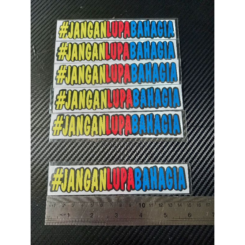 Jual Stiker cutting kata kata jangan lupa bahagia sticker murah ...