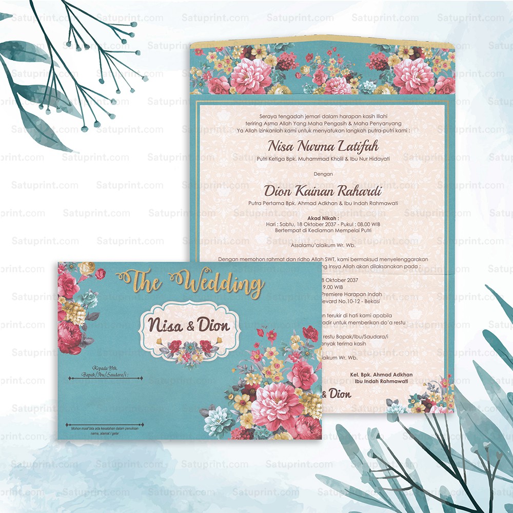 Jual Cetak undangan pernikahan mewah - undangan murah kekinian - SPR54 ...