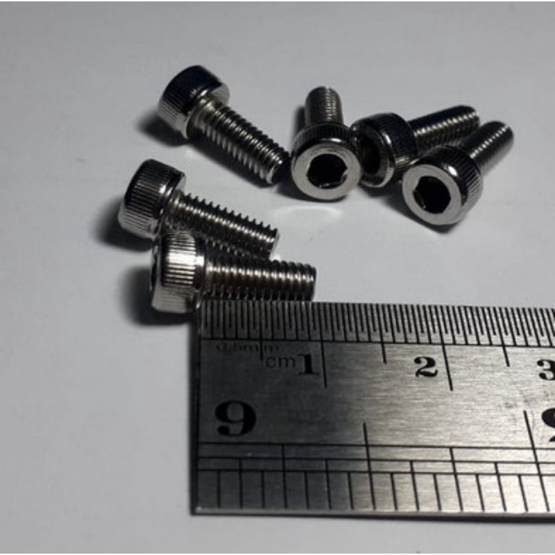 Jual BAUT L M5X10 STAINLESS M5 X 10 SS SUS 304 KUNCI L4 BAUT 8 PANJANG ...