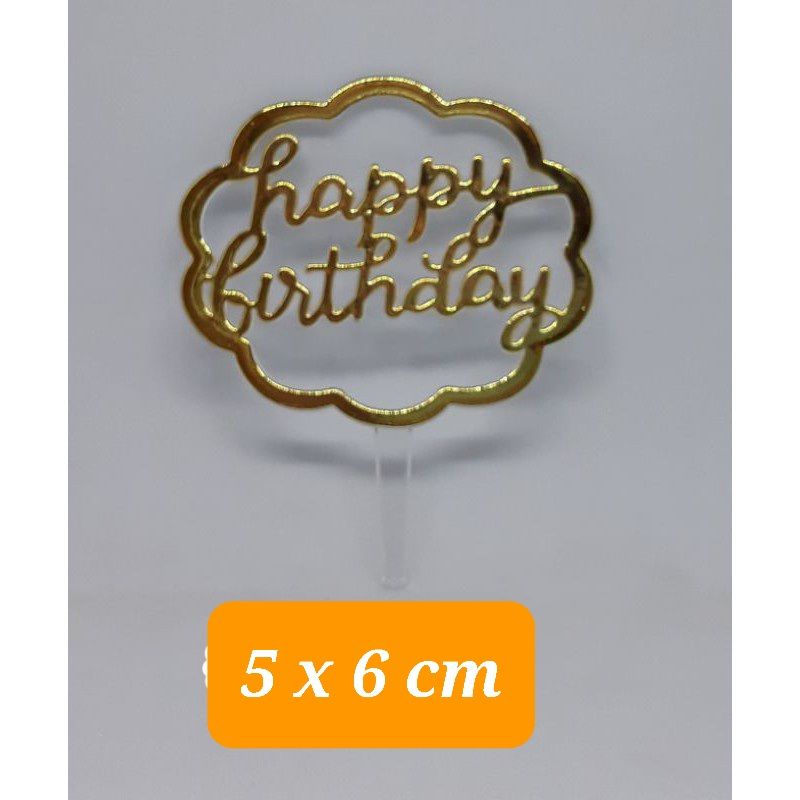 Jual topper happy birthday hias cake ultah | Shopee Indonesia