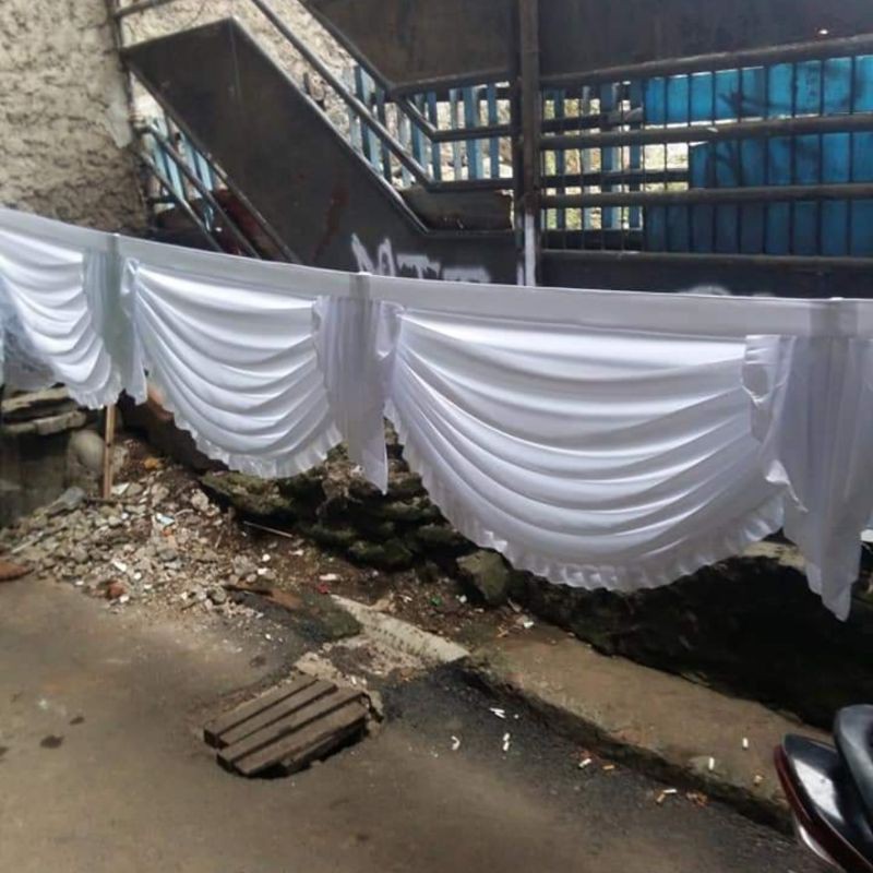 Jual jual rumbai tenda panjang. 6 meter putih polos | Shopee Indonesia