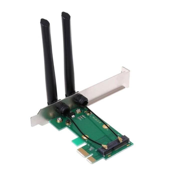 Jual Mini PCI to PCI-E X1 Converter Desktop Wireless WiFi Card Adapter ...