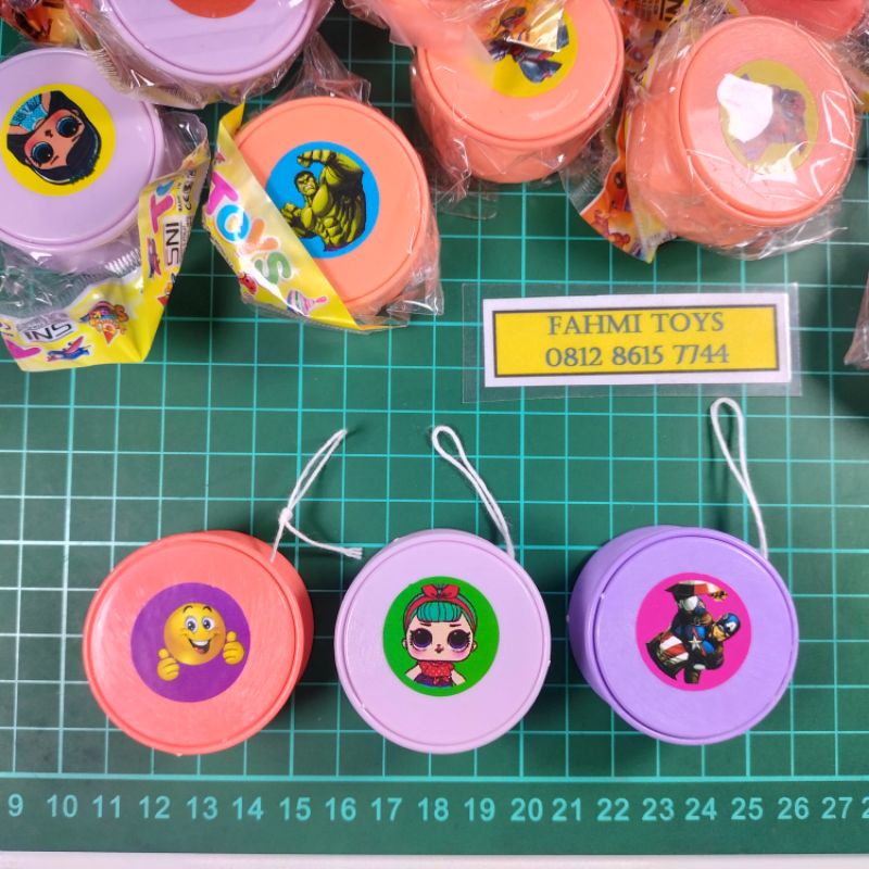 Jual 20 pcs MAINAN YOYO WARNA SANKIE yoyo kecil mainan tradisional yoyo ...