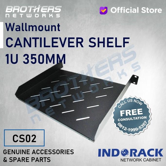 Jual Cantilever Shelf Cs02 1U 350Mm - Rack Accessories Rak Server Indorack | Shopee Indonesia