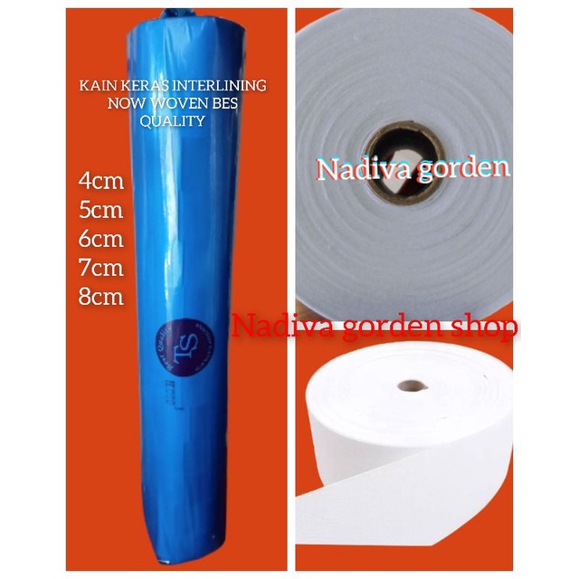 Jual Kain Busa/Kain Kapas /Pelapis Bordir/Kain Keras Busa Gorden /Kain ...