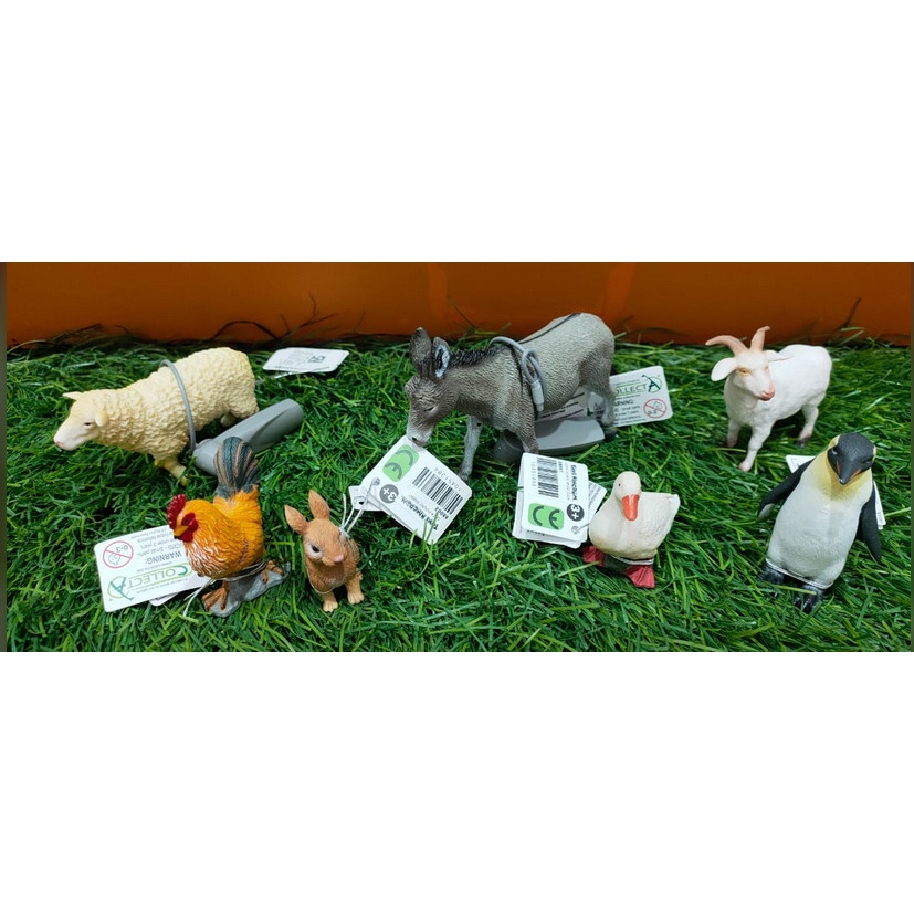 Jual Sale Mainan: Collecta Figure penguin/ Duck/ Rabbit/Goat/ Donkey ...