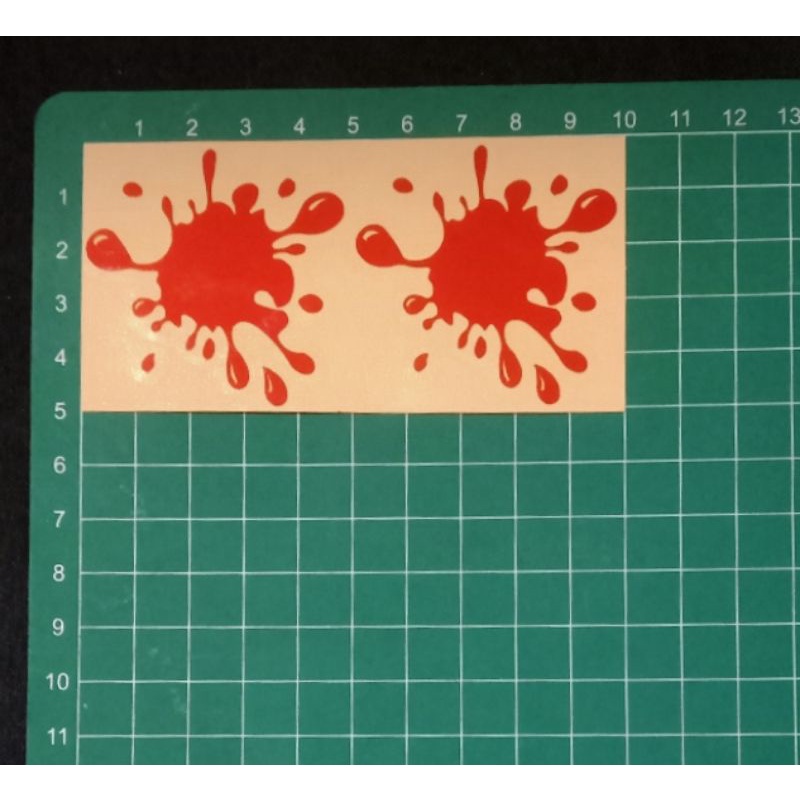 Jual stiker sticker bercak sticker crot cutting isi 2 asesoris motor ...