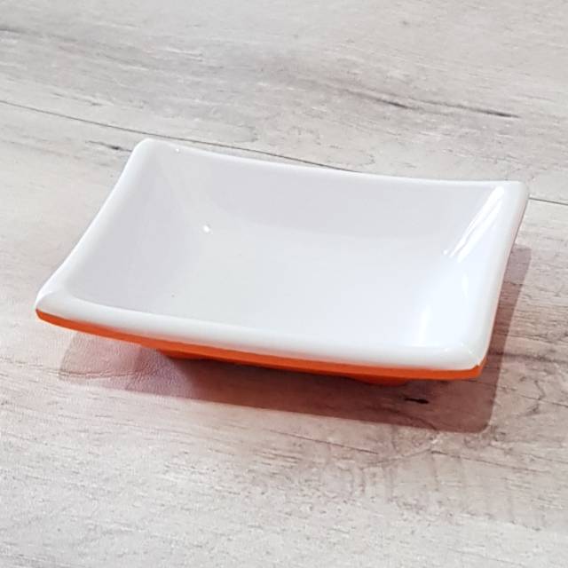 Jual Lepek saos kotak 3,5/lepek kecap/pisin/piring kecil/piring lepek ...