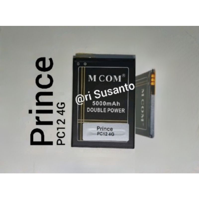 Jual Baterai MCOM for Prince PC12 4G LTE/PC 12 4G LTE Double Power 5000mAh batere batre batrai ...