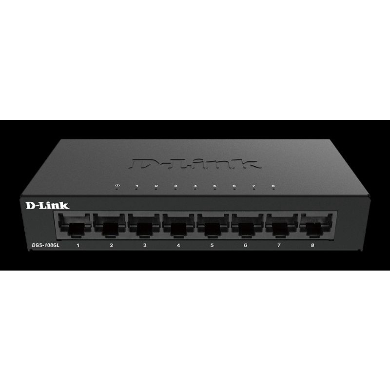Jual Switch HUB Dlink 8 Port DGS 108 GL Gigabit LAN 10/100/1000 Mbps ...